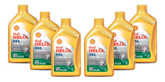 Óleo shell helix hx6 15w40 | Peregrino Pneus